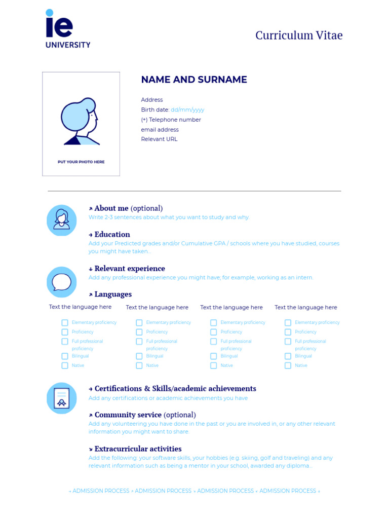 CV Ie University - Photo | PDF