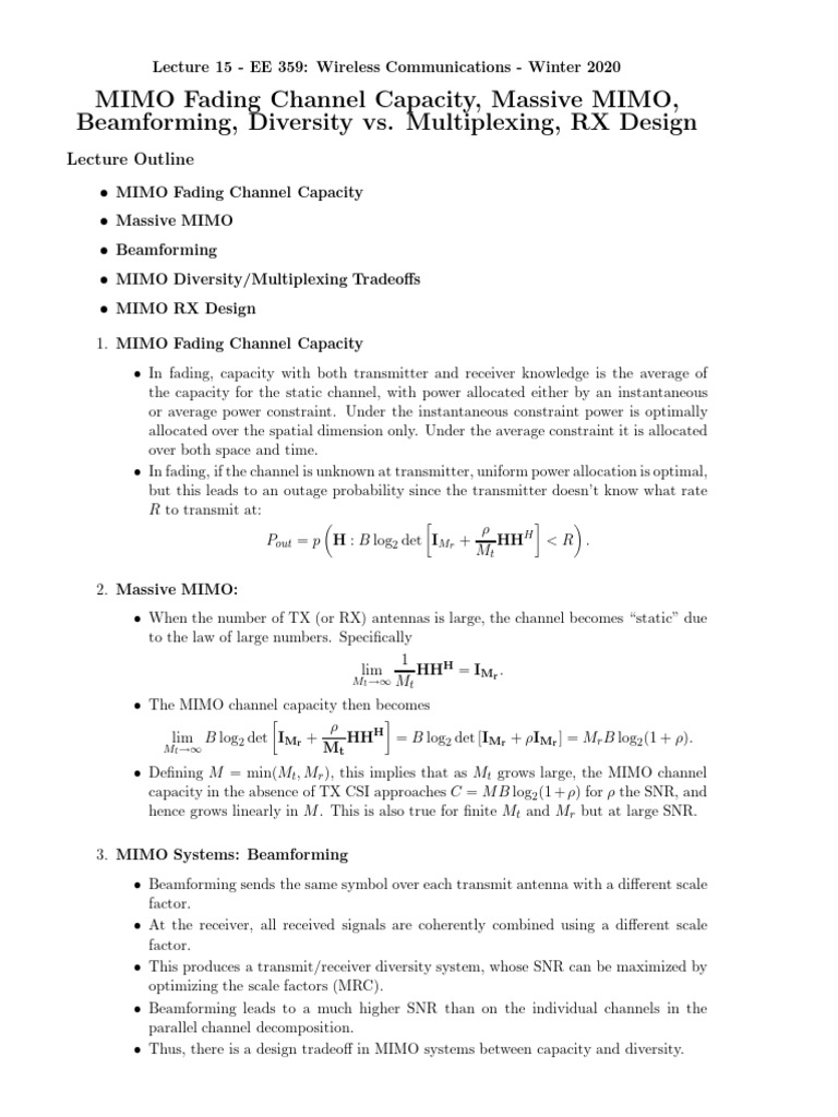 lecture15_handout | PDF | Mimo | Electronics