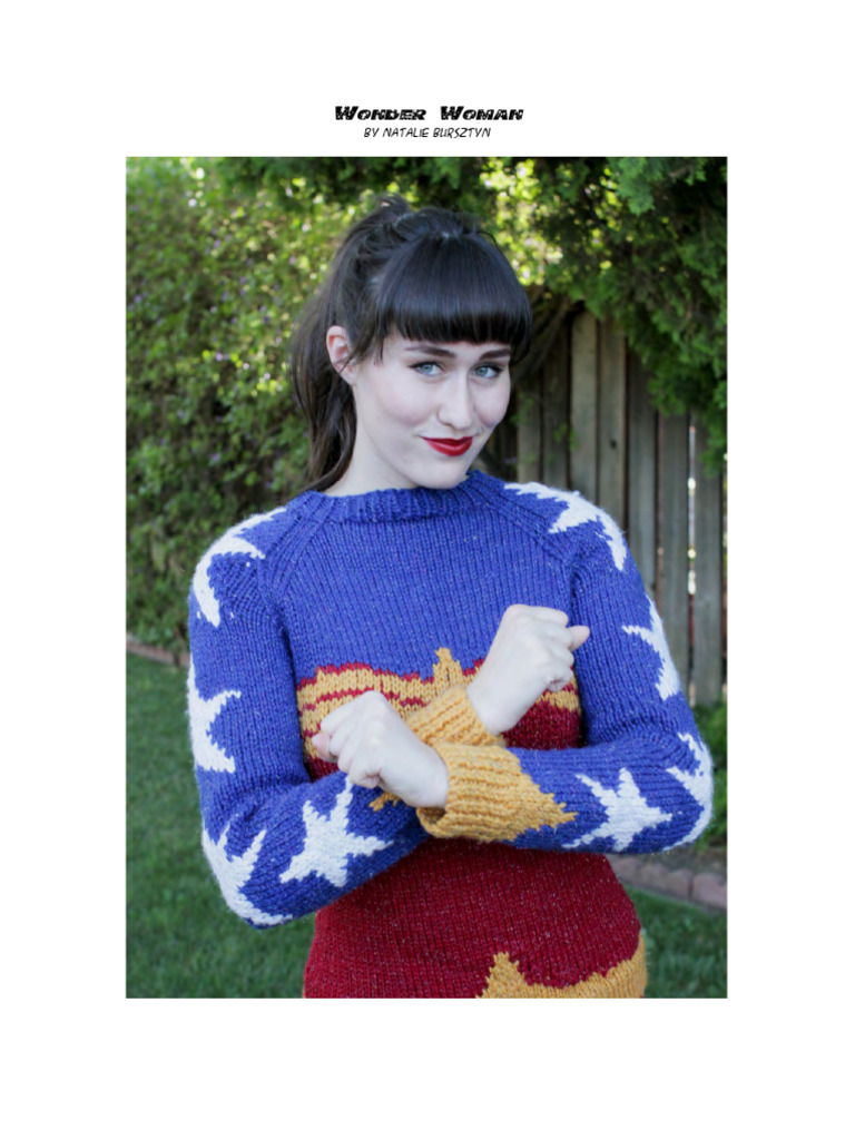 Wonder Woman Knitting Pattern Guide | PDF | Knitting | Clothing