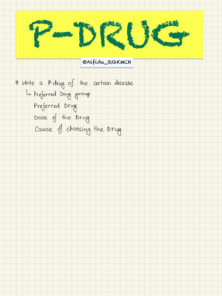 P Drug | PDF | Medical Specialties | Clinical Medicine
