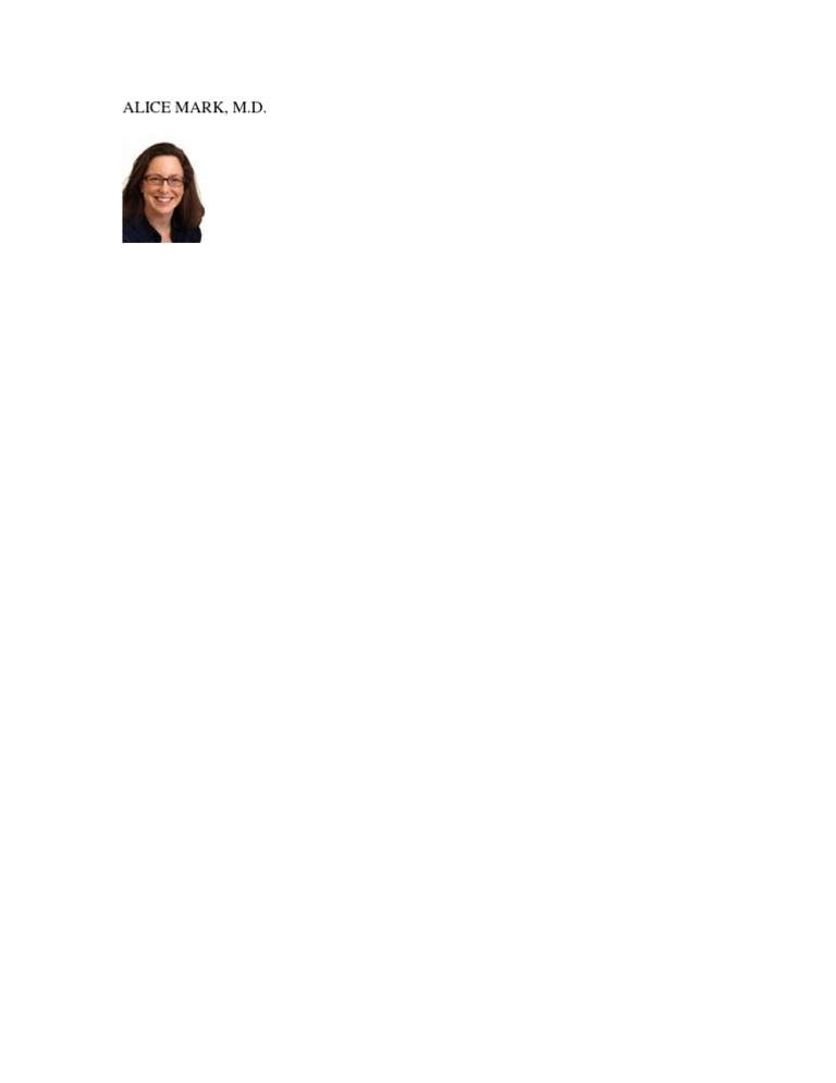 Dr. Alice Mark, Medical Profile | PDF