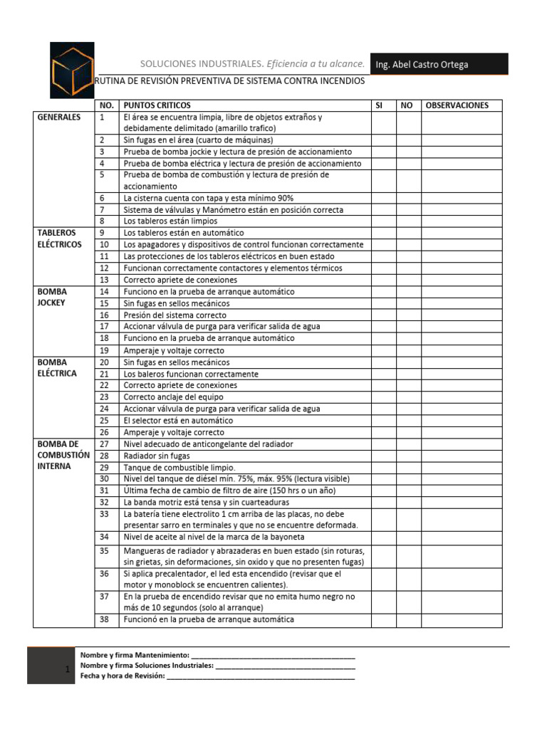 Rutina BCI | PDF | Bomba | Tecnología energética