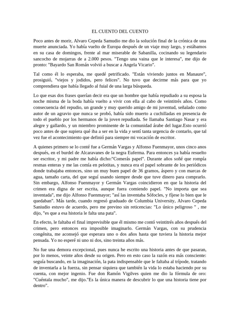 El Cuento Del Cuento | PDF