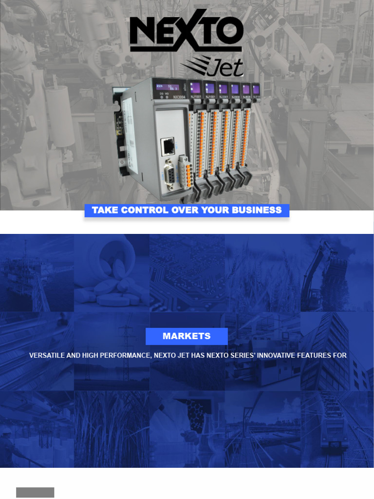 Pillar Serie Nexto Presentacion Nexto Jet | PDF | Programmable Logic Controller | Input/Output