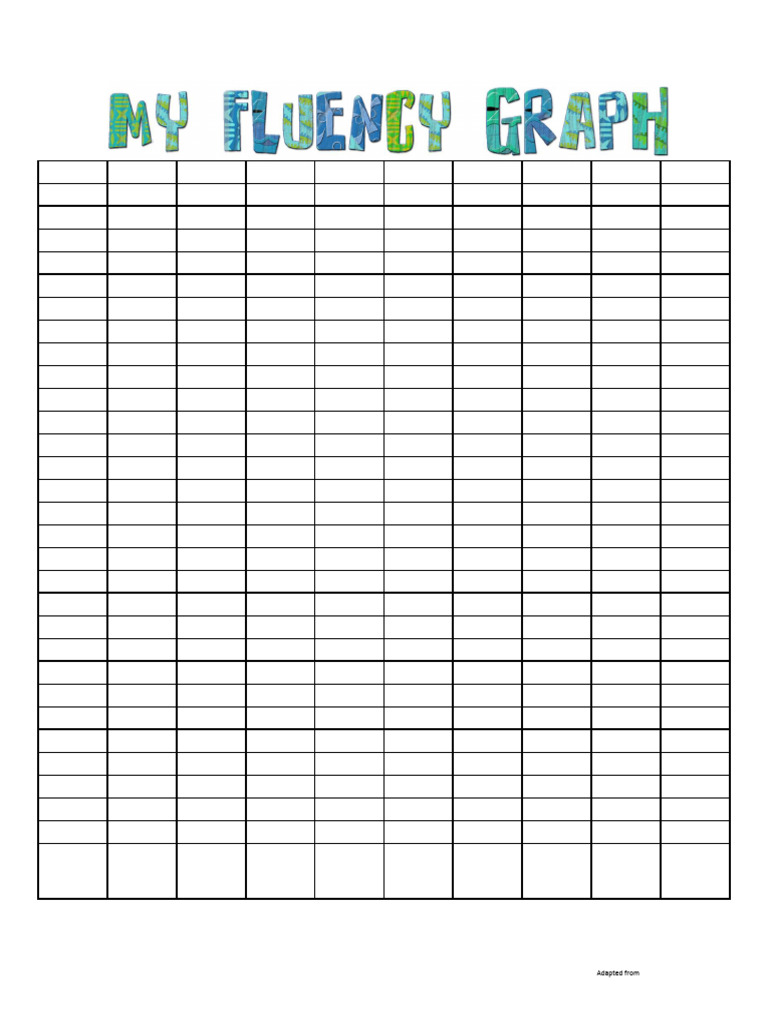 Fluency Graph | PDF