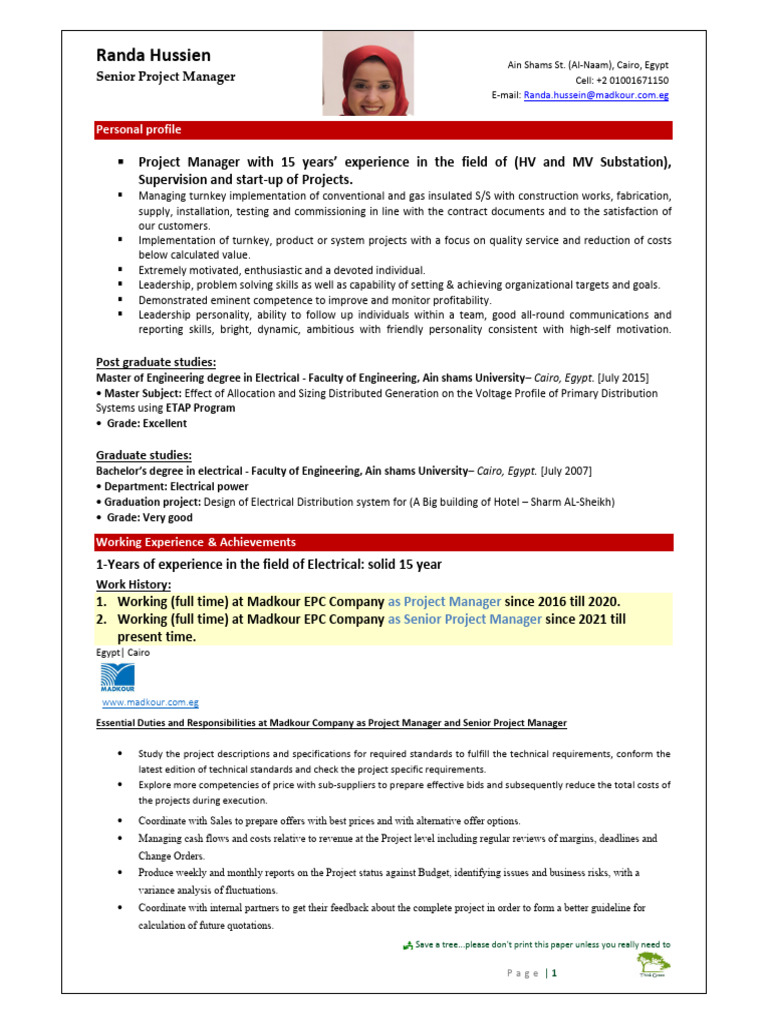 Resume Randa 4.7.2022 | PDF | Electrical Substation | Power Engineering