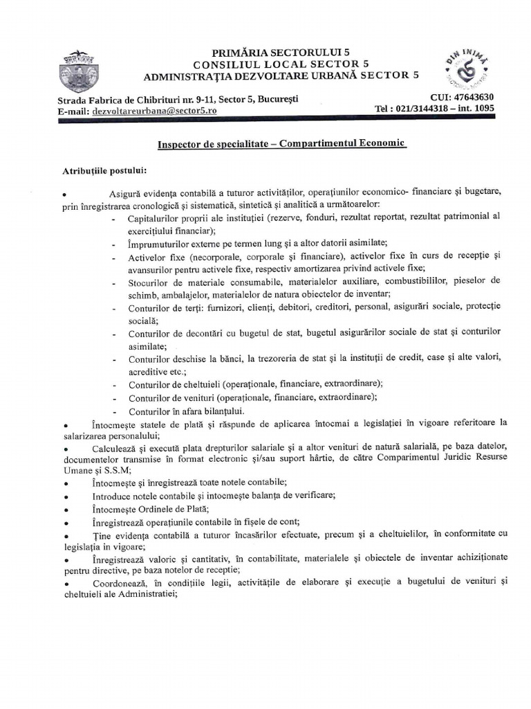 Atributii Economic | PDF