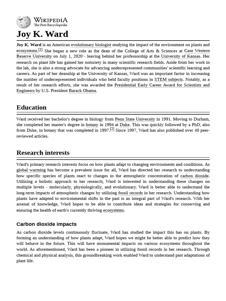 Joy_K._Ward | PDF | Nature