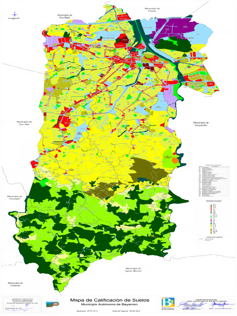Mapa Calificacion Municipio de Bayamon | PDF