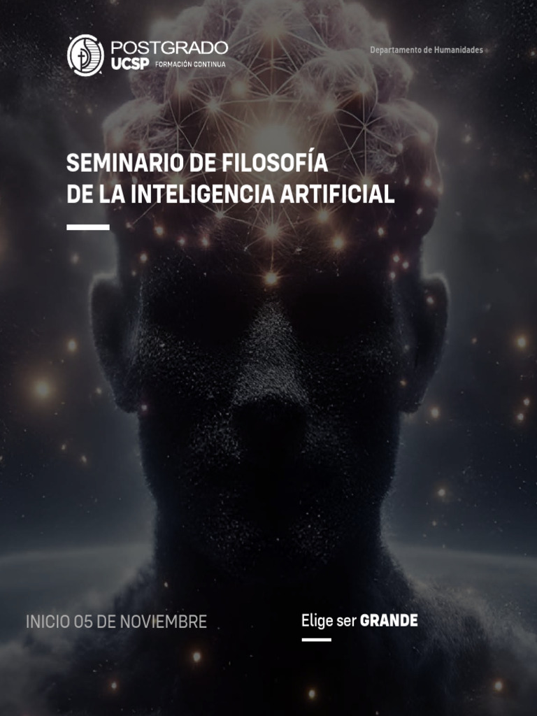 Brochure CCE - Seminario de Filosofía de La Inteligencia Artificial | PDF | Inteligencia ...