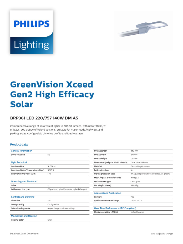 Solar Light Philips | PDF | Electrical Engineering