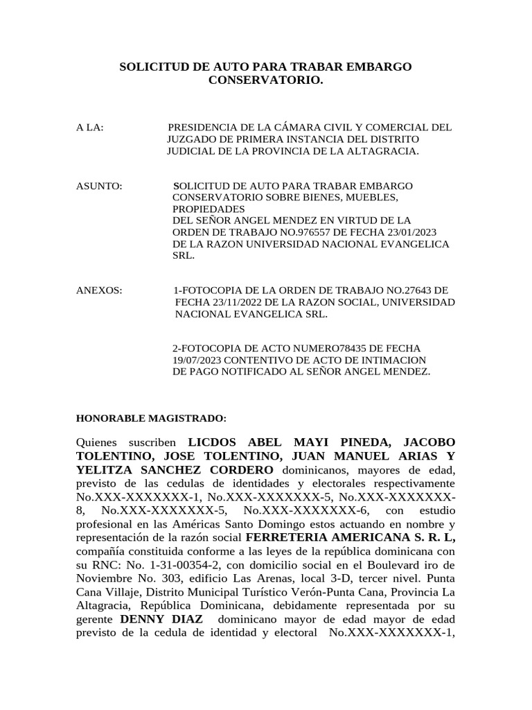 Abel Mayi (Embargo Conservatorio) | PDF | República Dominicana ...