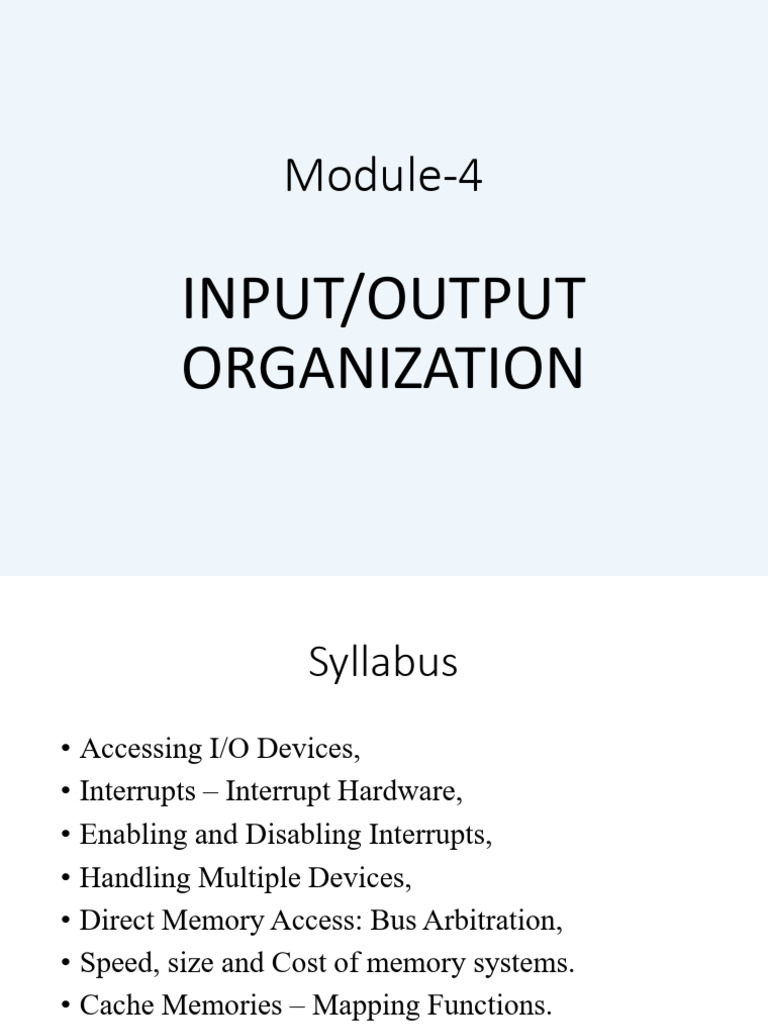 Module 4 DDCO | PDF | Random Access Memory | Cpu Cache