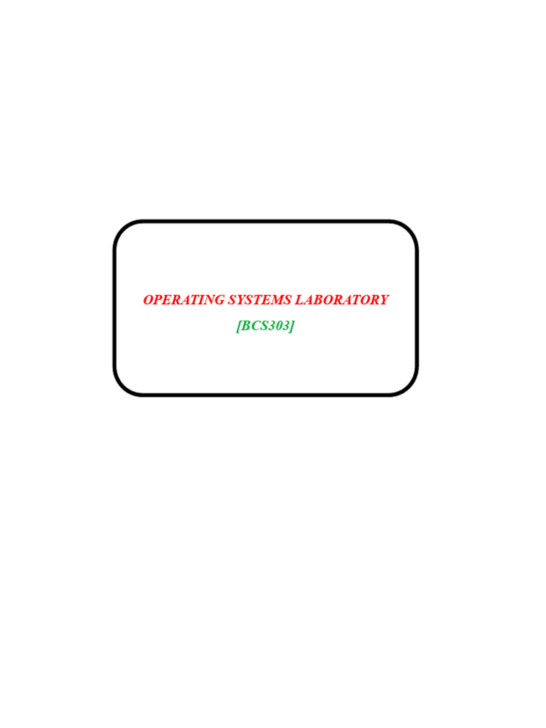 OS Manual - Copy | PDF | Computer Programming | Computing OS Manual - Copy | PDF | Computer Programming | Computing