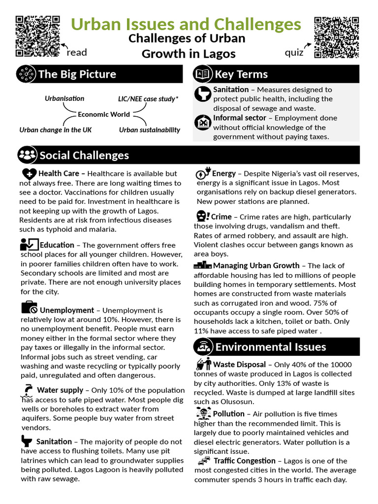 Challenges of Urban Growth in Lagos | PDF | Waste | Water Pollution