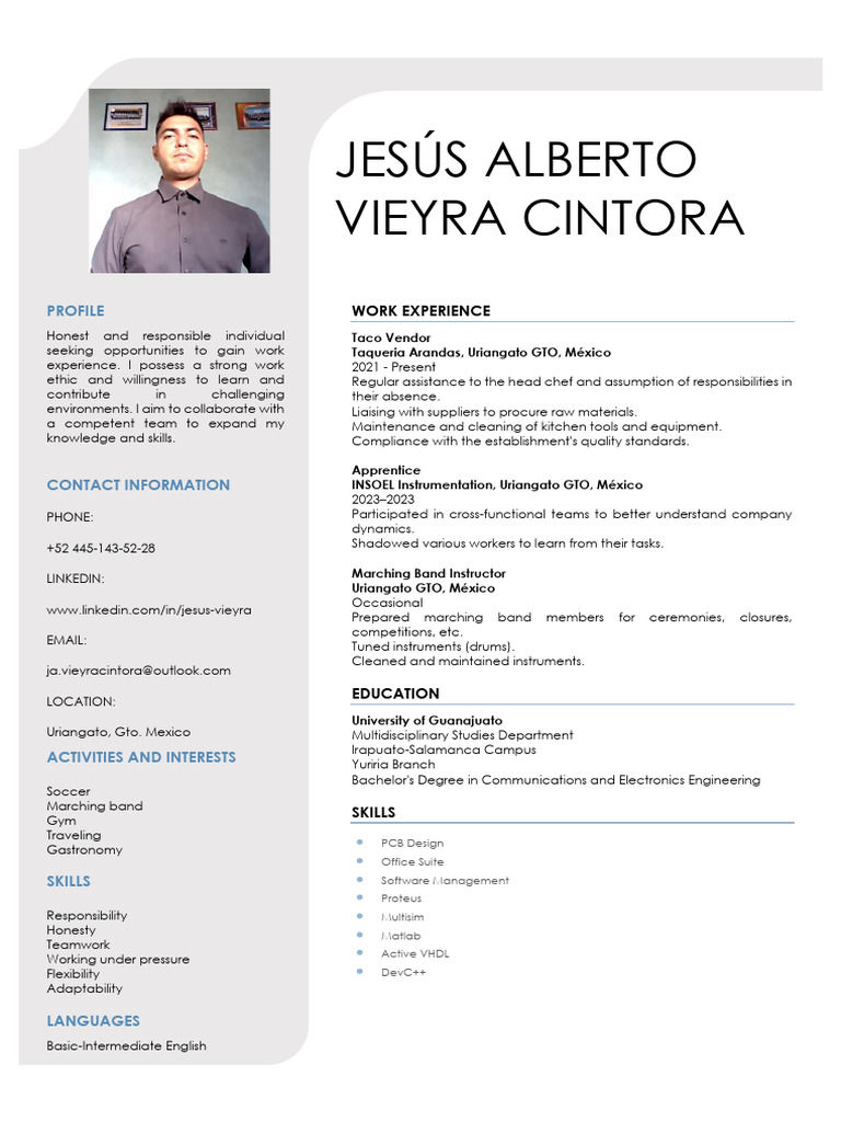 Jesús cv | PDF