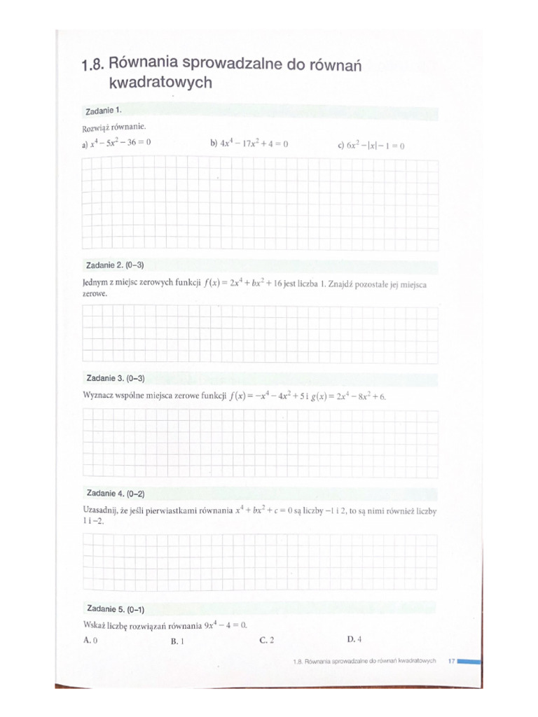 1.8. Równania Sprowadzalne Do Równan | PDF