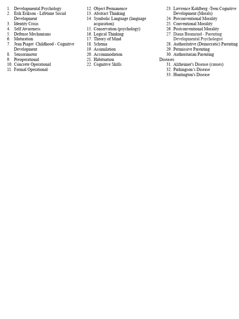 Developmental Psychology and Theories | PDF