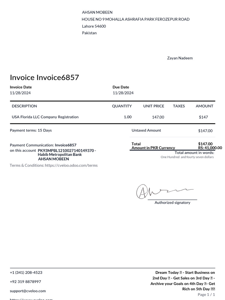 Invoice 6857 | PDF