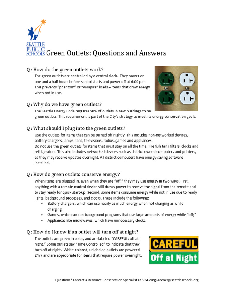 Green Plugs Questions and Answers | PDF