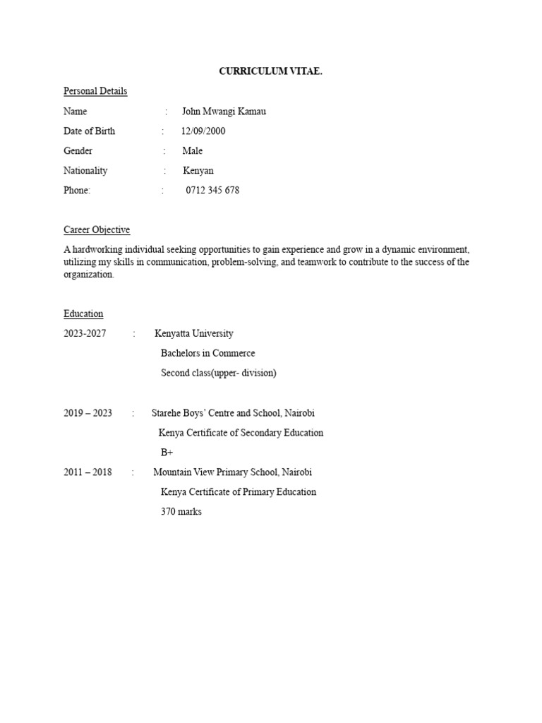 Safaricom Application Cover Letter | PDF | Kenya | Nairobi