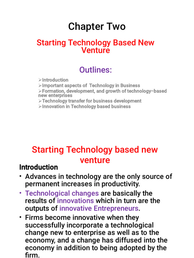 Entrepreneurship Chapter 2 | PDF | Entrepreneurship | Innovation