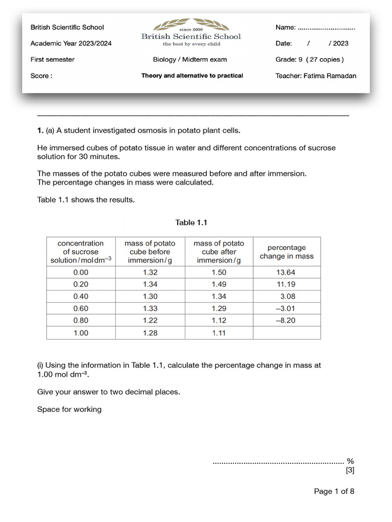 Midterm-Bio-G9 - Low Achievers | PDF