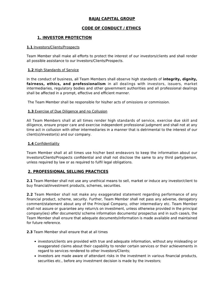 Coc Ethics Undertaking Policies | PDF | Internet | Regulatory Compliance