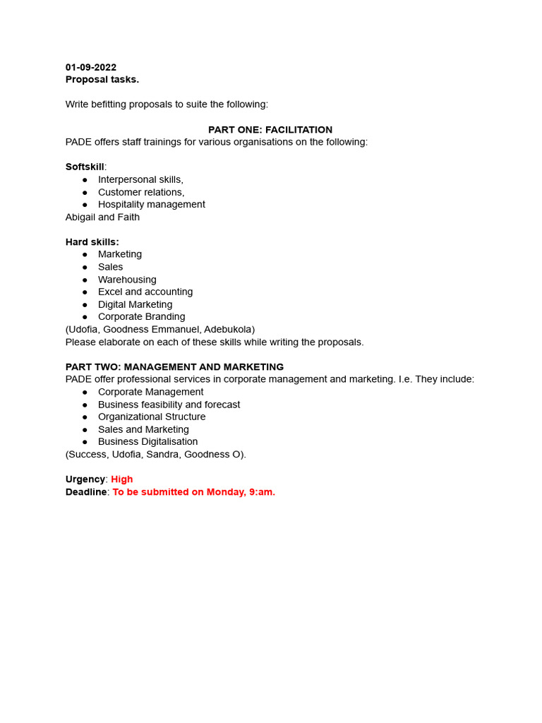 Proposal Writing | PDF