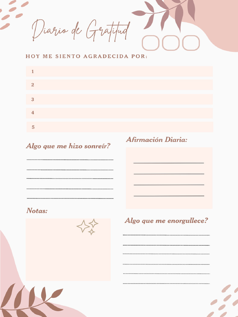 Diario de Gratitud | PDF