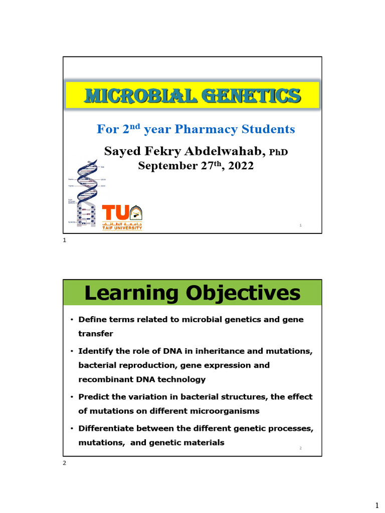 004 Microbial Genetics | PDF | Rna | Translation (Biology)