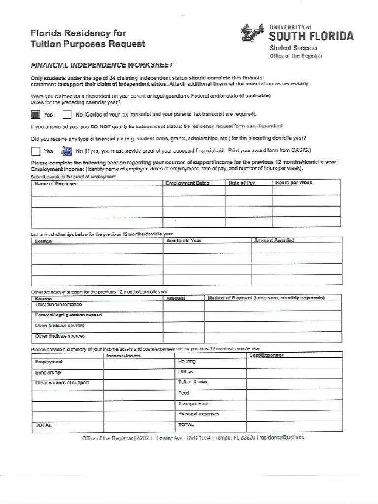 USF Residency 3 | PDF