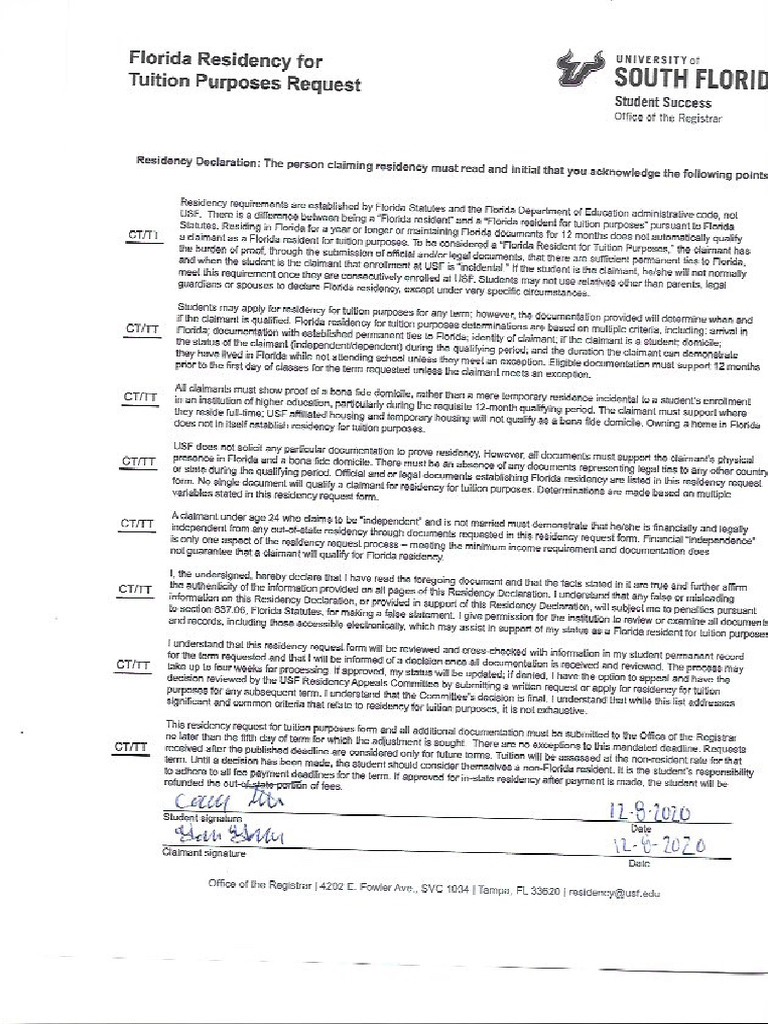 USF Residency 4 | PDF