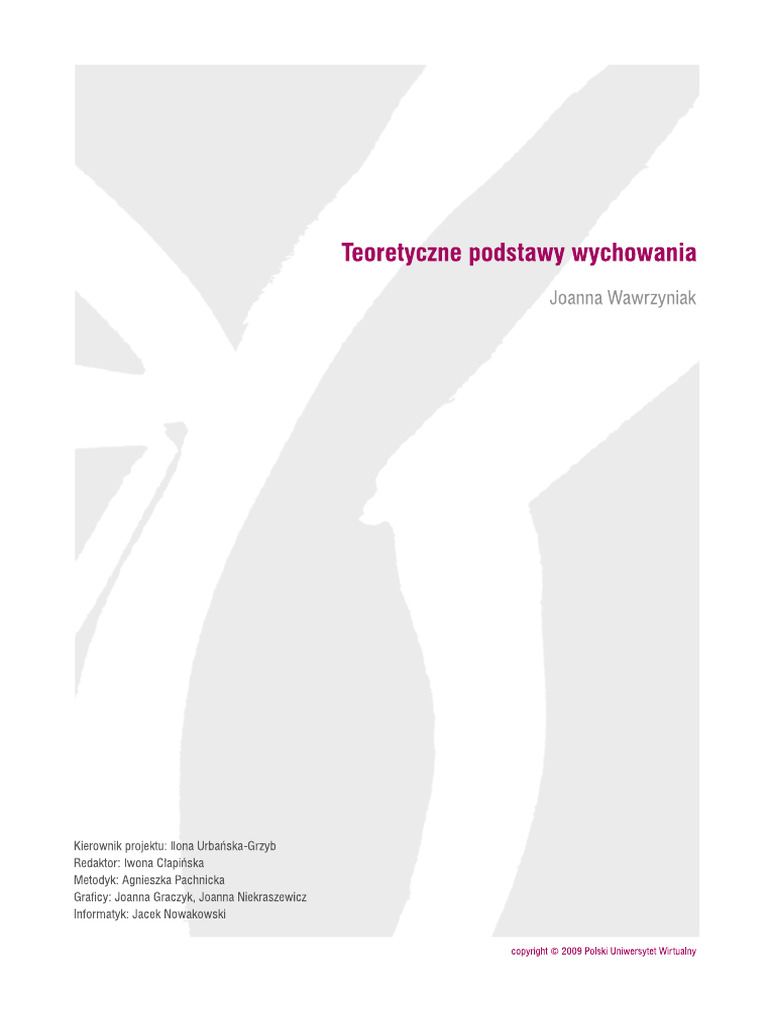 Moduł 1 Teorie I Koncepcje Wychowania | PDF