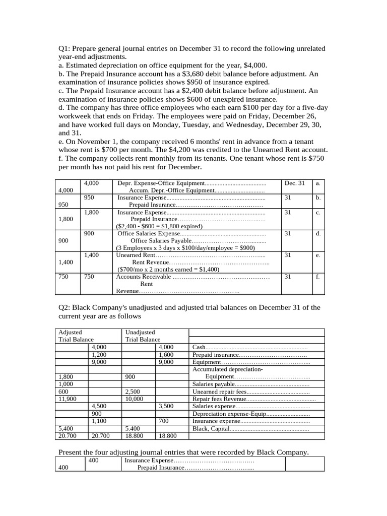 Chapter 3 - WORKSHEET 2 | PDF | Expense | Balance Sheet