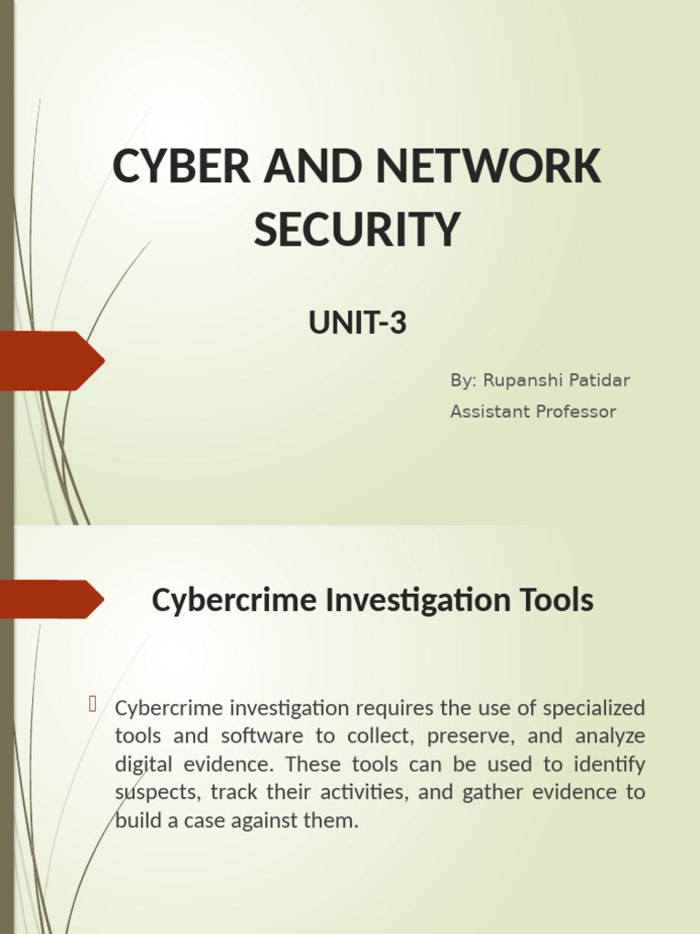 Cyber and Network Security Unit 3 | PDF | Proxy Server | Computer Virus