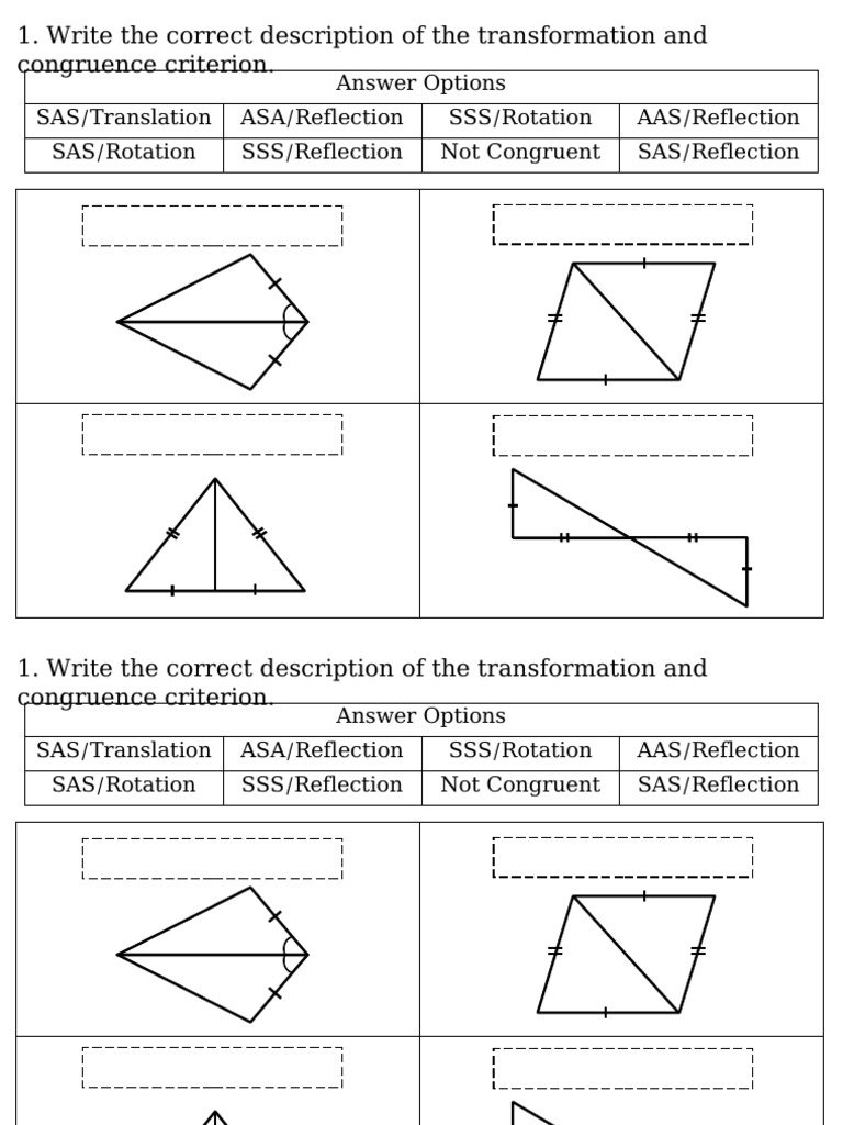 Triangle Congruence BW2 | PDF | Euclidean Geometry | Geometry