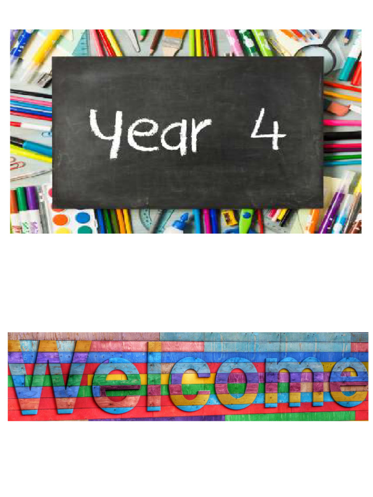 welcome to year 4 | PDF