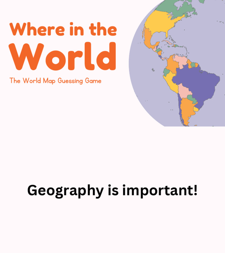 Geography World Landmark Game Presentation | PDF