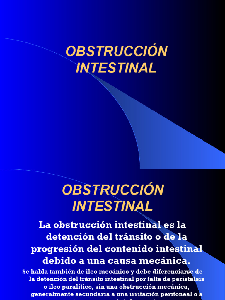Obstruccion Intestinal Guia para Caso Clinico | PDF | Gastroenterología ...