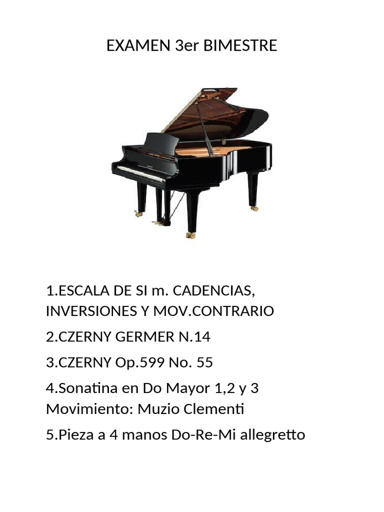 EXAMEN 3er BIMESTRE | PDF