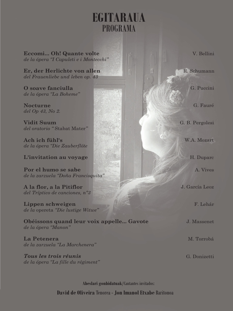 Programa. Recital Fin de Curso | PDF