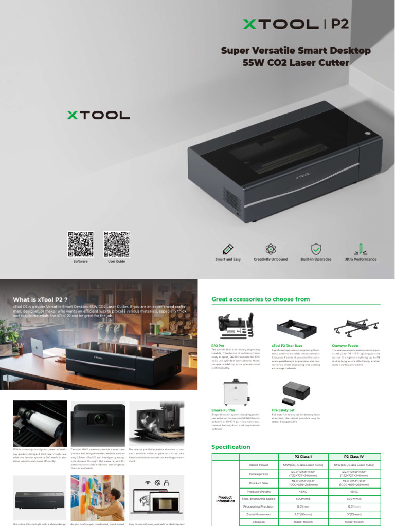XTool P2 Product Info | PDF | Equipment