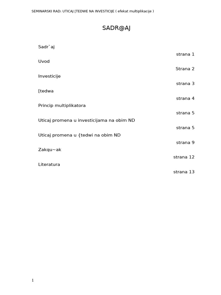 Seminarski Rad | PDF