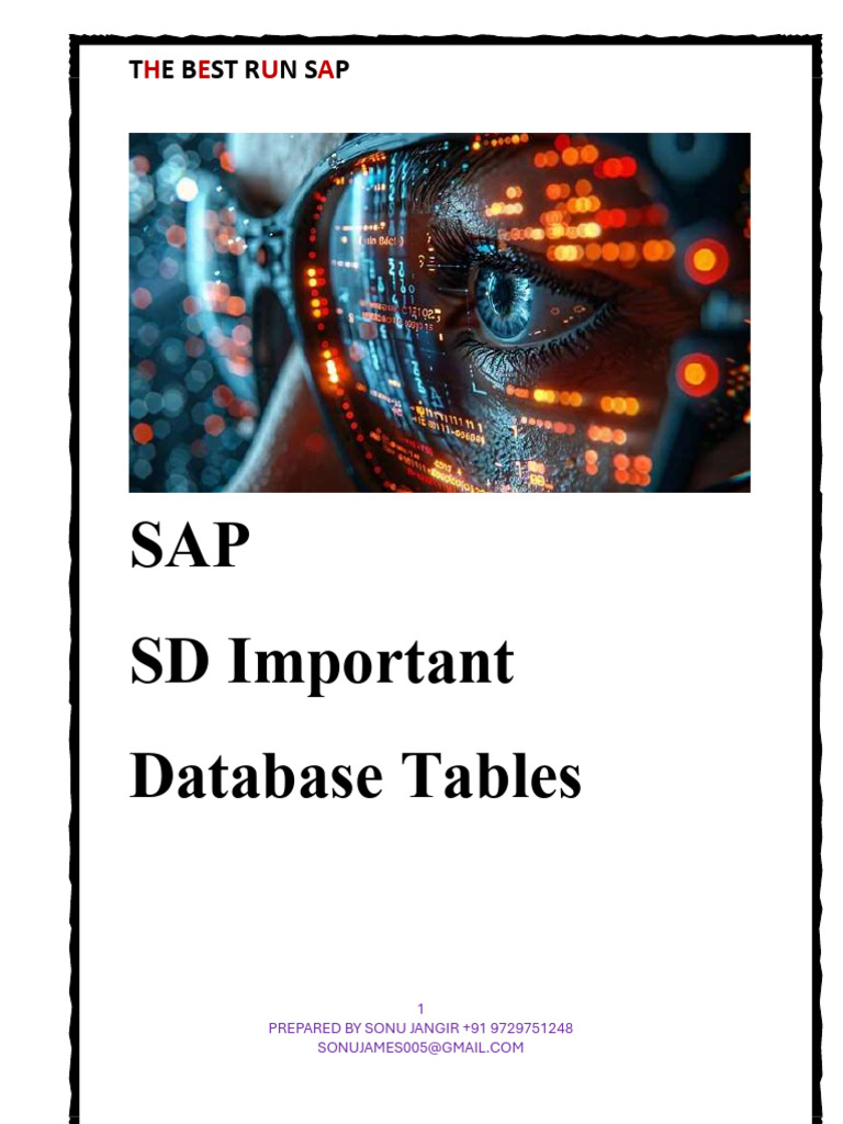 SAP_SD_DB_TABLES__1733462665 | PDF | Invoice | Computing