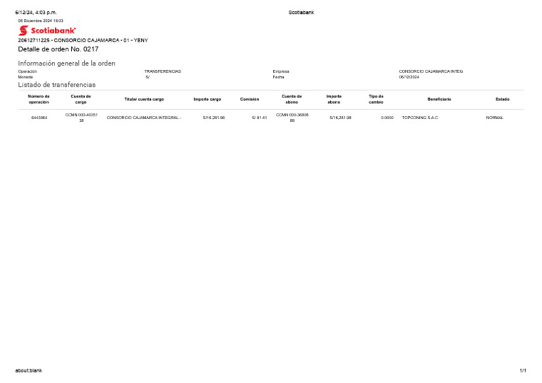 Pago Del 50% Del 3er Pago Por Estudio de Topografia A Topconing - Factura E001-26 | PDF