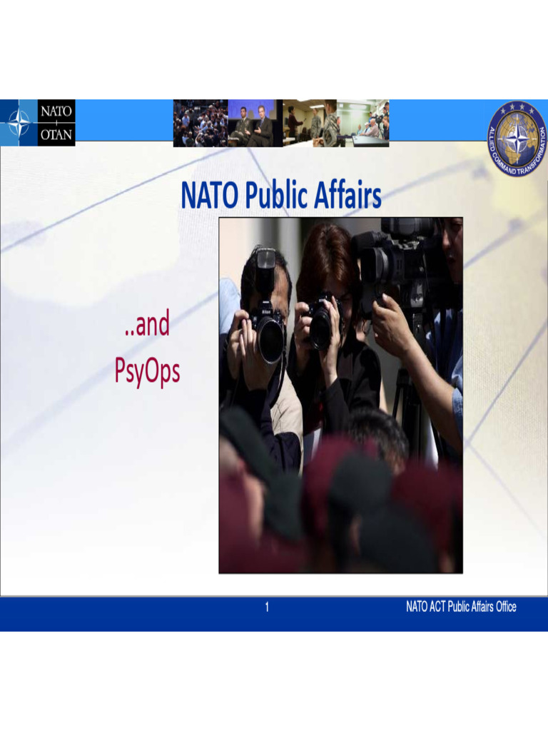 3-1-NATO PA and PsyOps March 2015 (Compatibility Mode) | PDF | Credibility | Nato