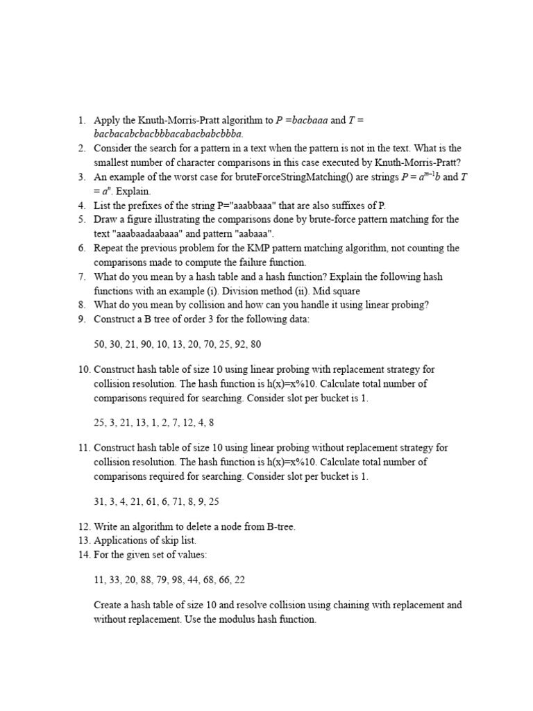 Algorithm Analysis and Data Structures Guide | PDF | Algorithms ...