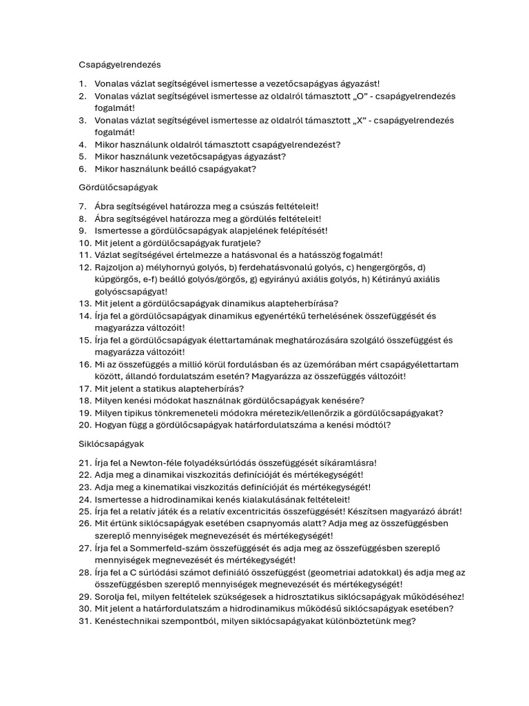 Miniumkérdések gyak | PDF