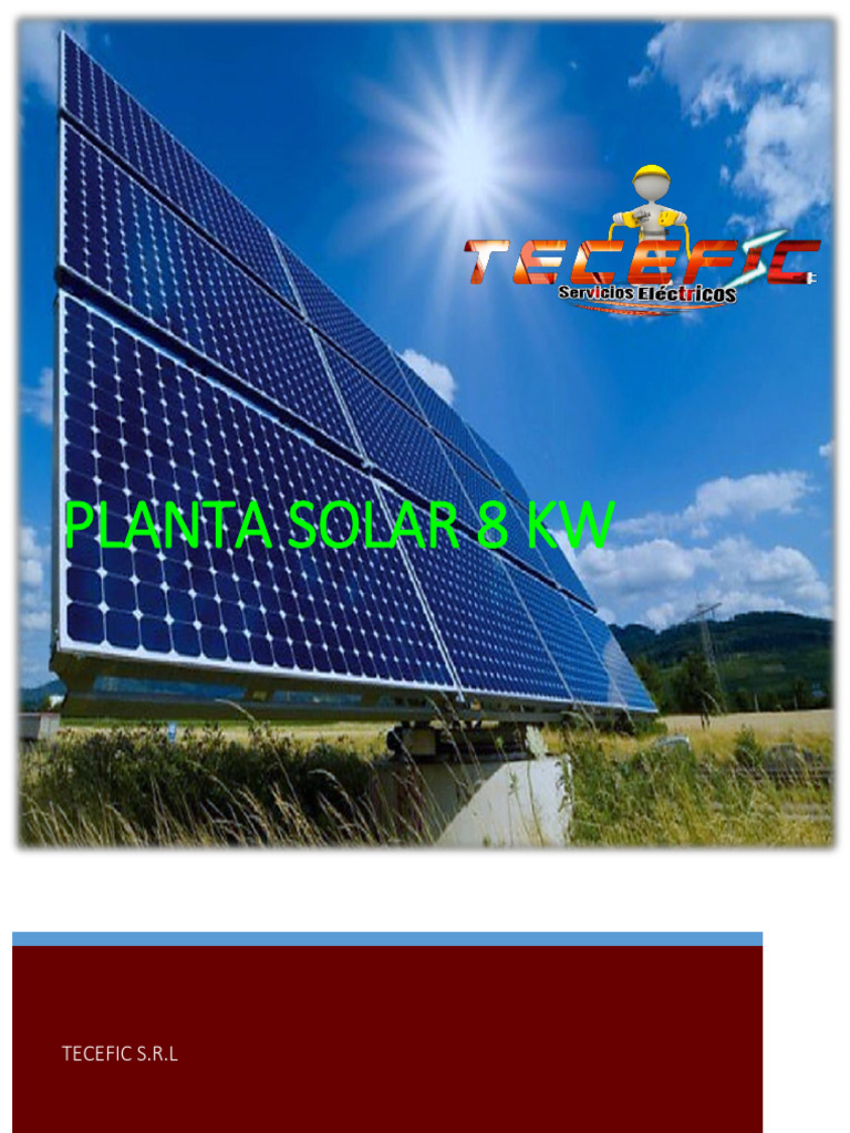 Planta Solar 8 KW | PDF | Energía sostenible | Naturaleza